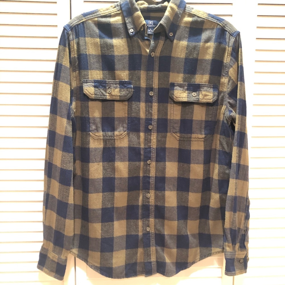 George Button Down Flannel - Gem